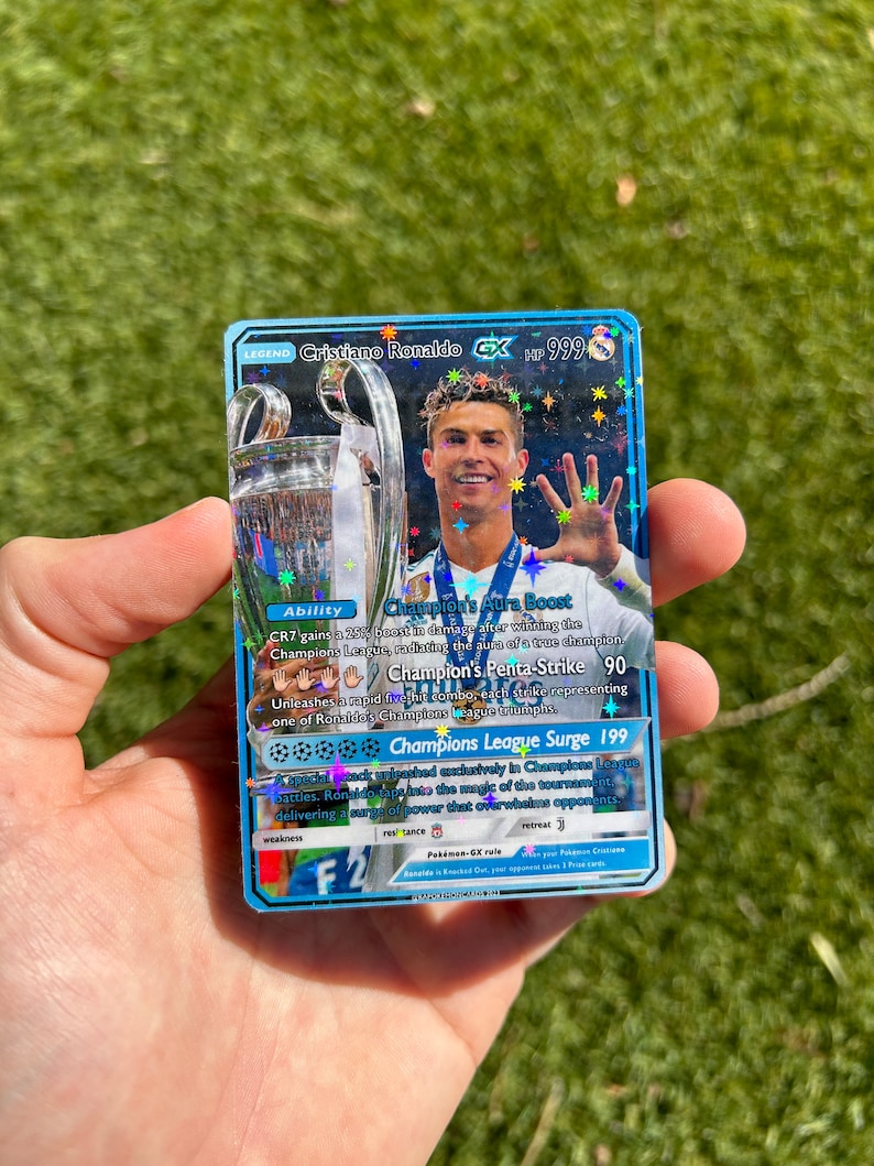 CR7 Cristiano Ronaldo Real Madrid Champions League Custom Soccer ...