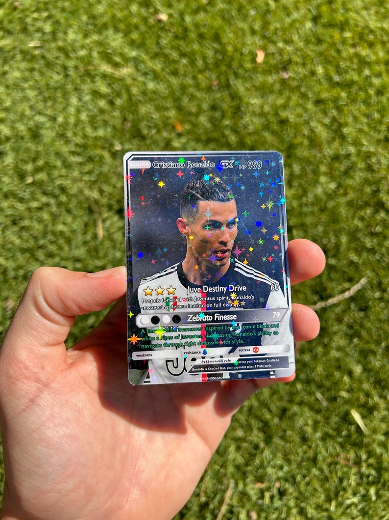 CR7 Cristiano Ronaldo Juventus De Turín Custom Football Pokémon GX Card ...