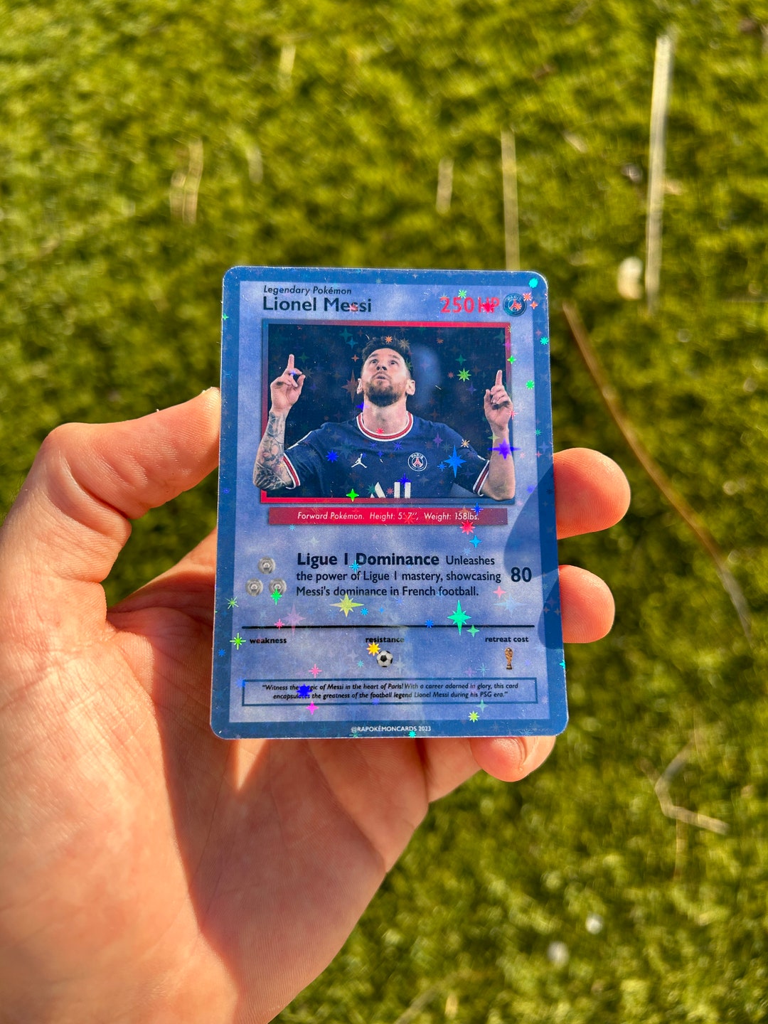 Leo Messi PSG Custom Pokemon Card - Etsy