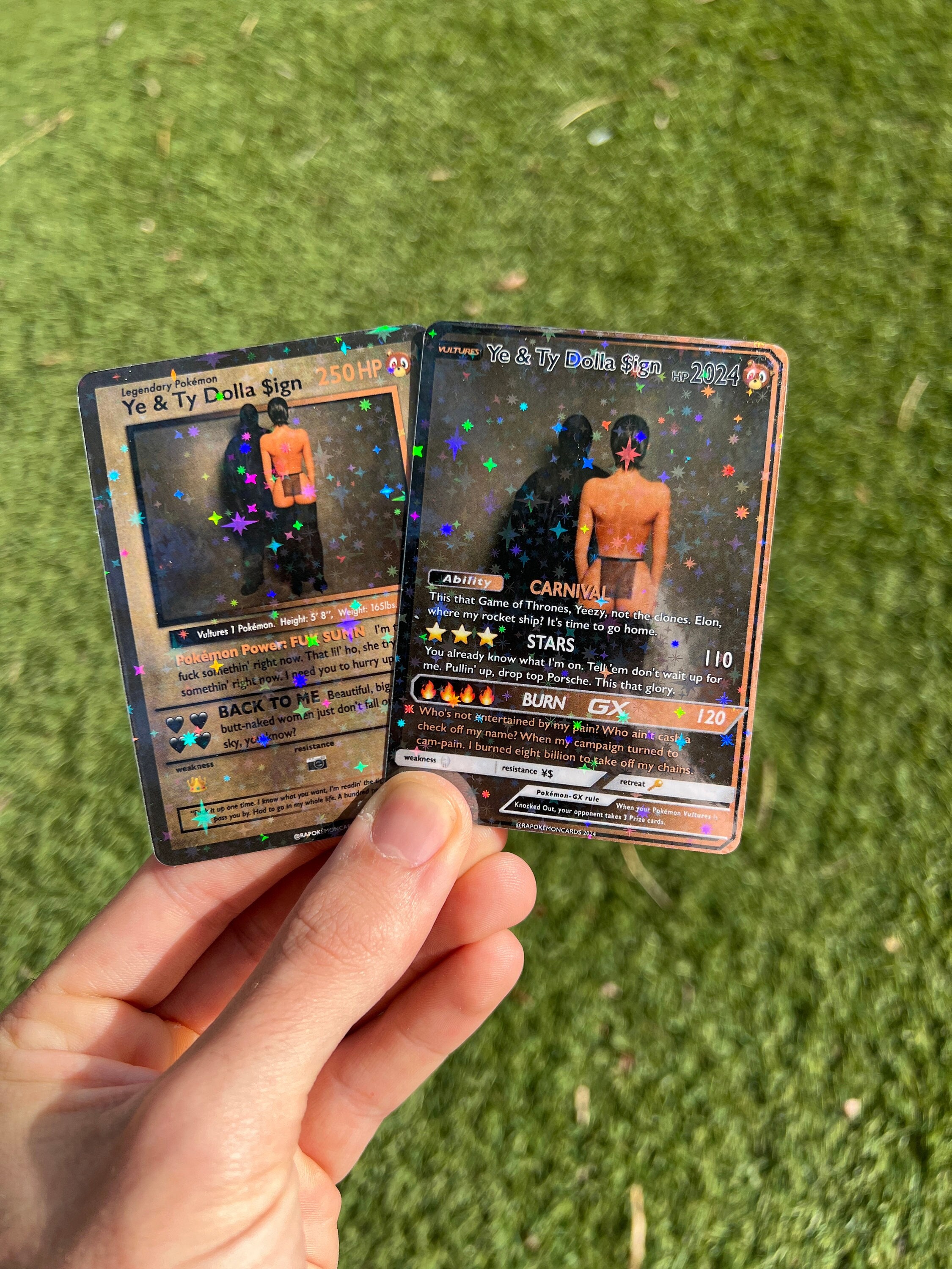Kanye West Ye vultures 1 Pokémon Style PACK GX and OG Card - Etsy