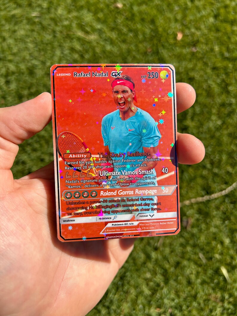Rafa Nadal Custom Tennis Pokémon GX Card - Etsy