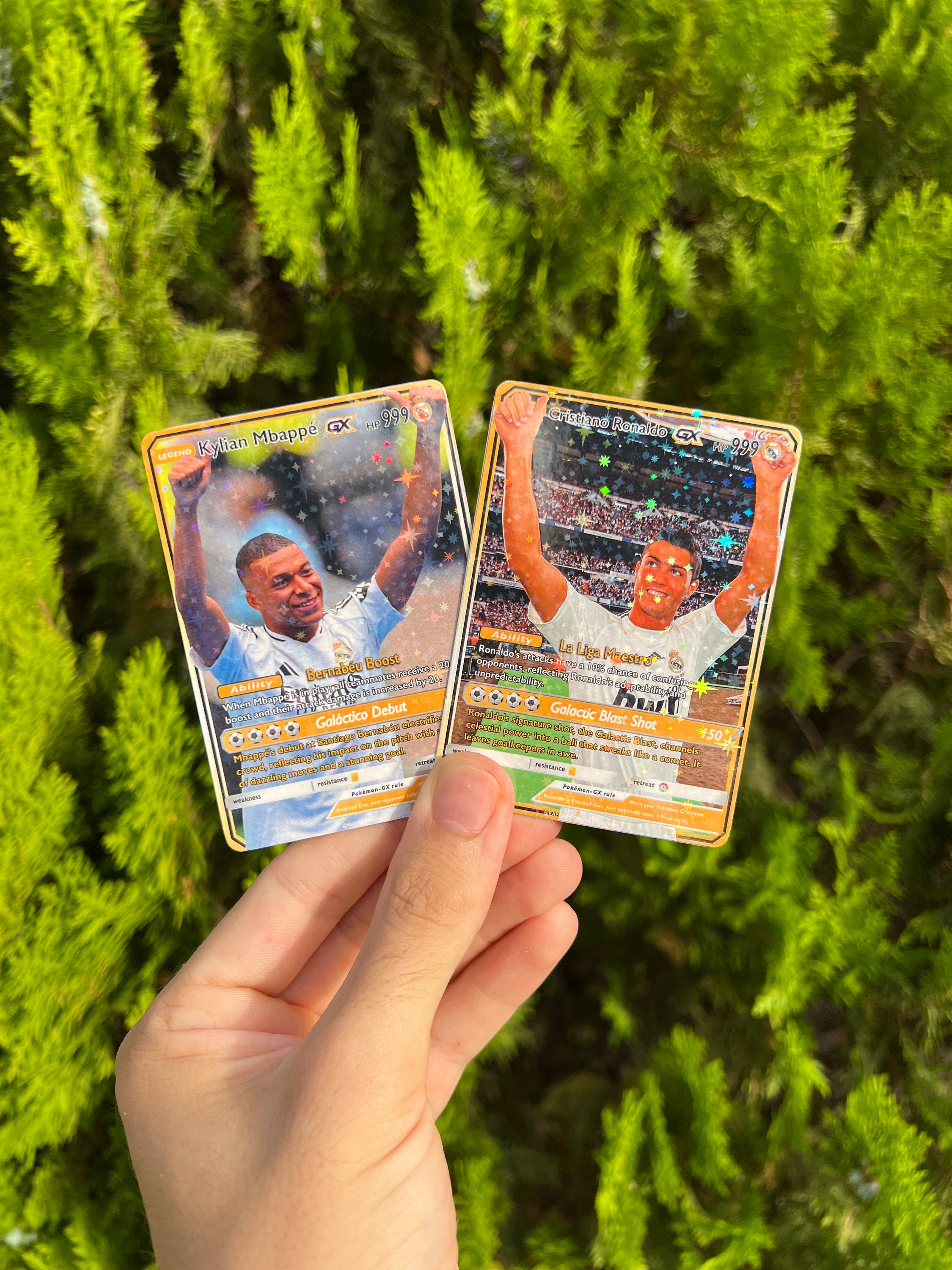 Kylian Mbappé & Cristiano Ronaldo Real Madrid FC Custom Pokemon Cards ...