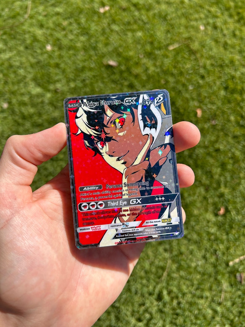 Persona 5 Custom Pokémon GX Card Ren Amamiya or Akira - Etsy