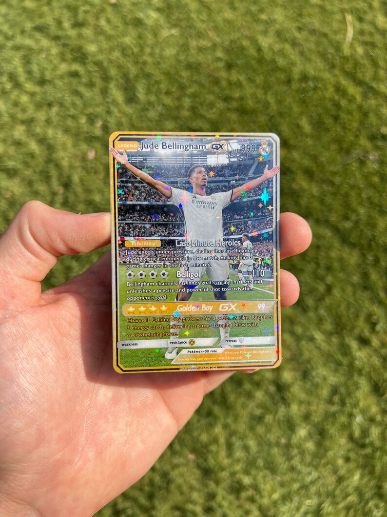 Jude Bellingham Real Madrid Custom Pokemon Card - Etsy