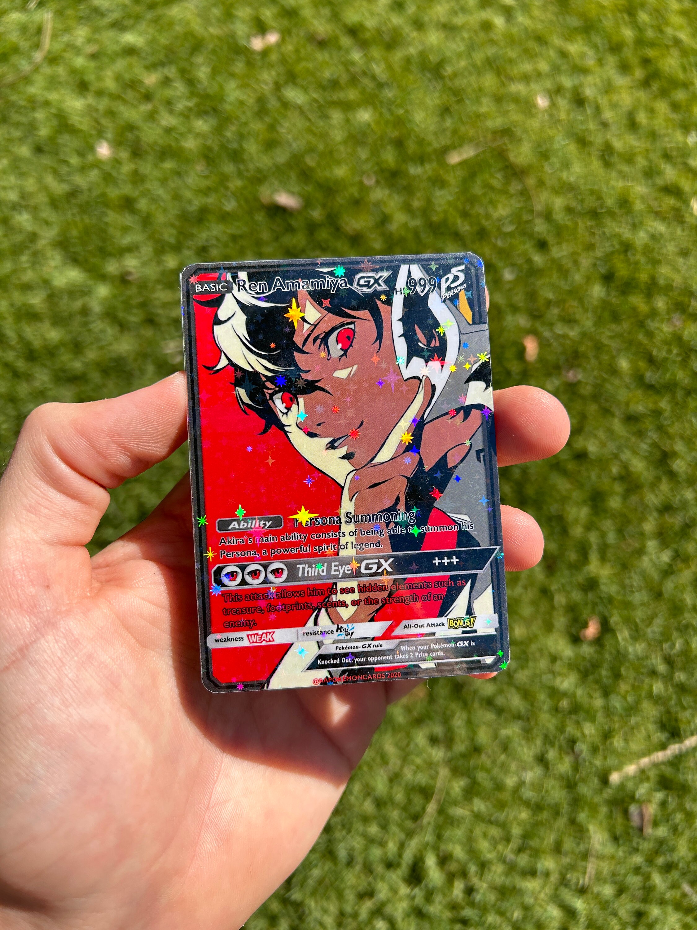 Persona 5 Custom Pokémon GX Card Ren Amamiya or Akira - Etsy
