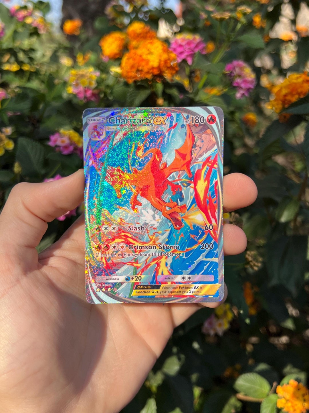 Custom Charizard EX Immersive Pokémon TCG Pocket App Card Replica ...