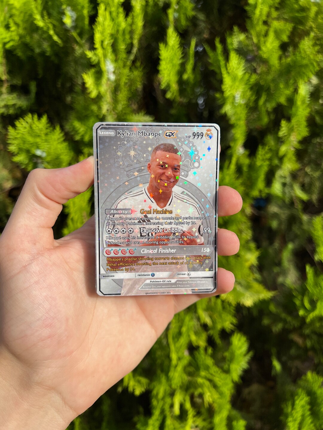 Kylian Mbappé Real Madrid FC Custom Pokemon Card - Etsy UK