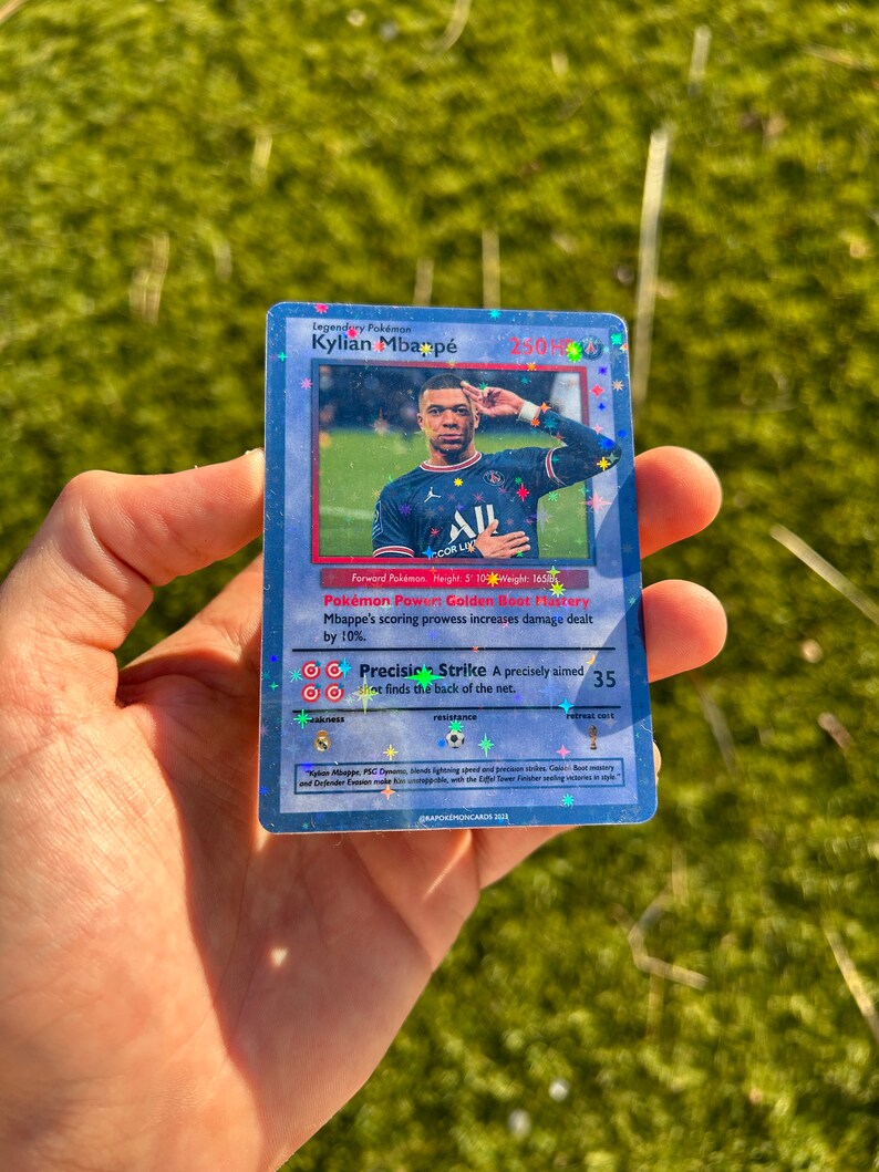 Kylian Mbappé PSG Custom Pokemon Card - Etsy Australia