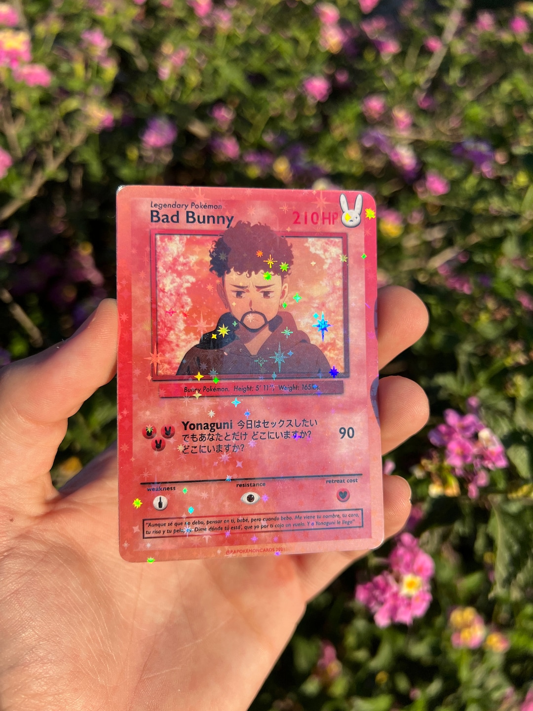 Bad Bunny yonaguni Pokémon Style OG Card - Etsy