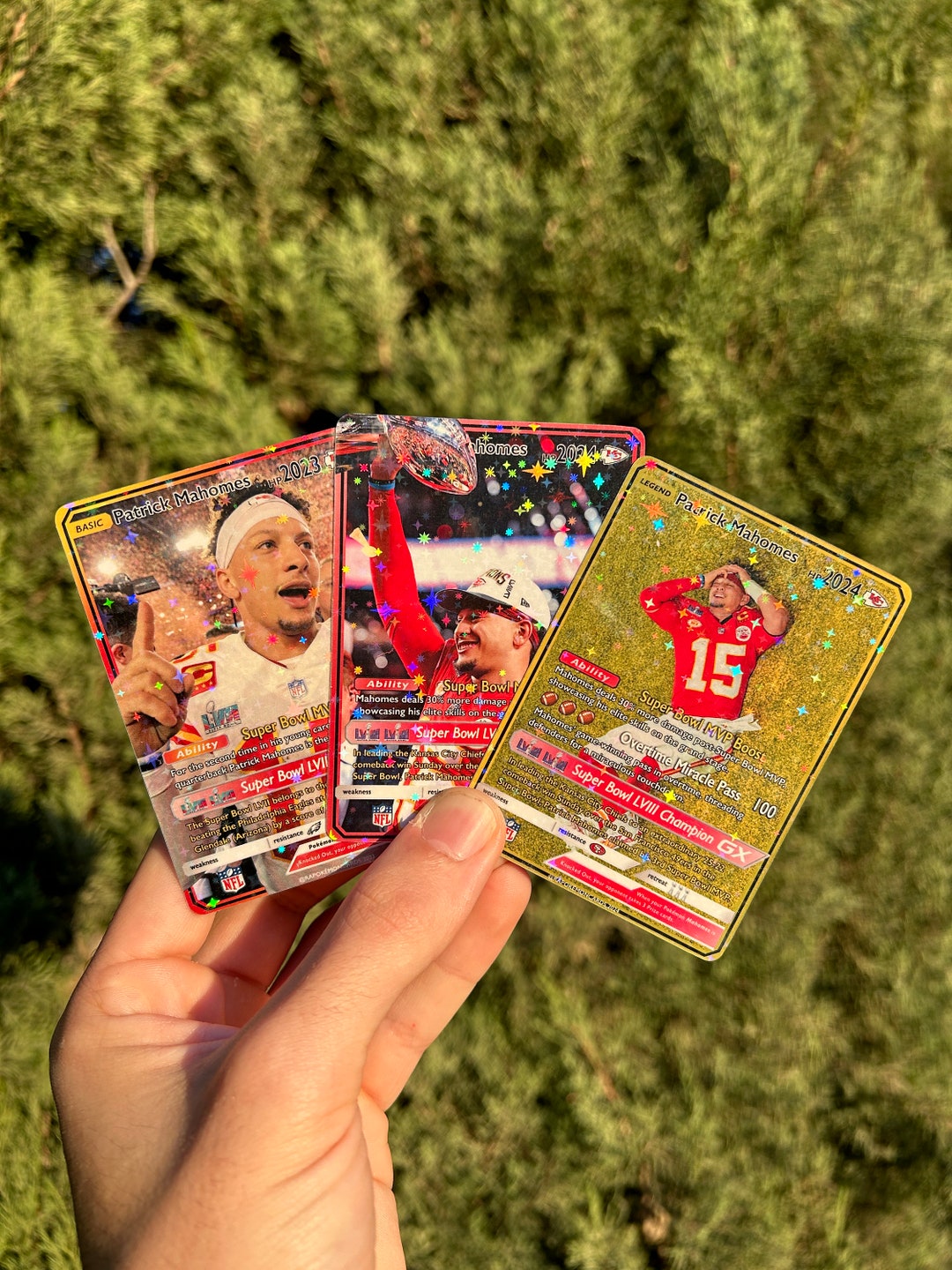 Patrick Mahomes back to Back Champion Pokémon Style GX Card PACK - Etsy