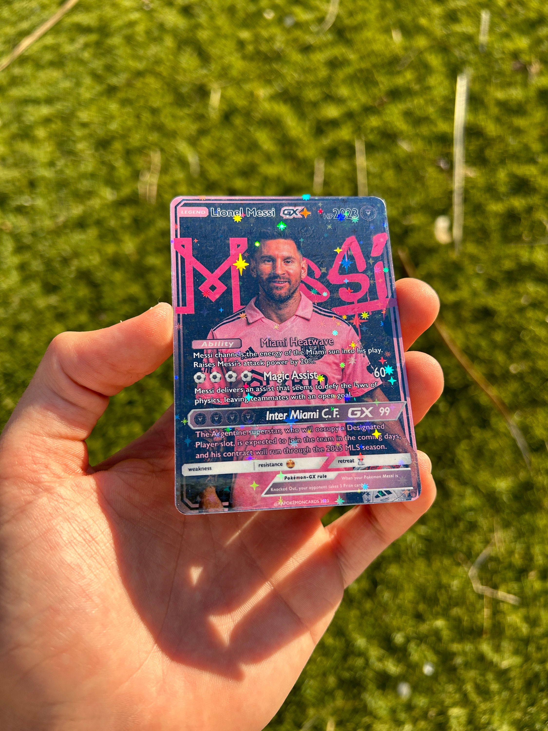 Leo Messi Inter De Miami Custom Pokemon Card - Etsy