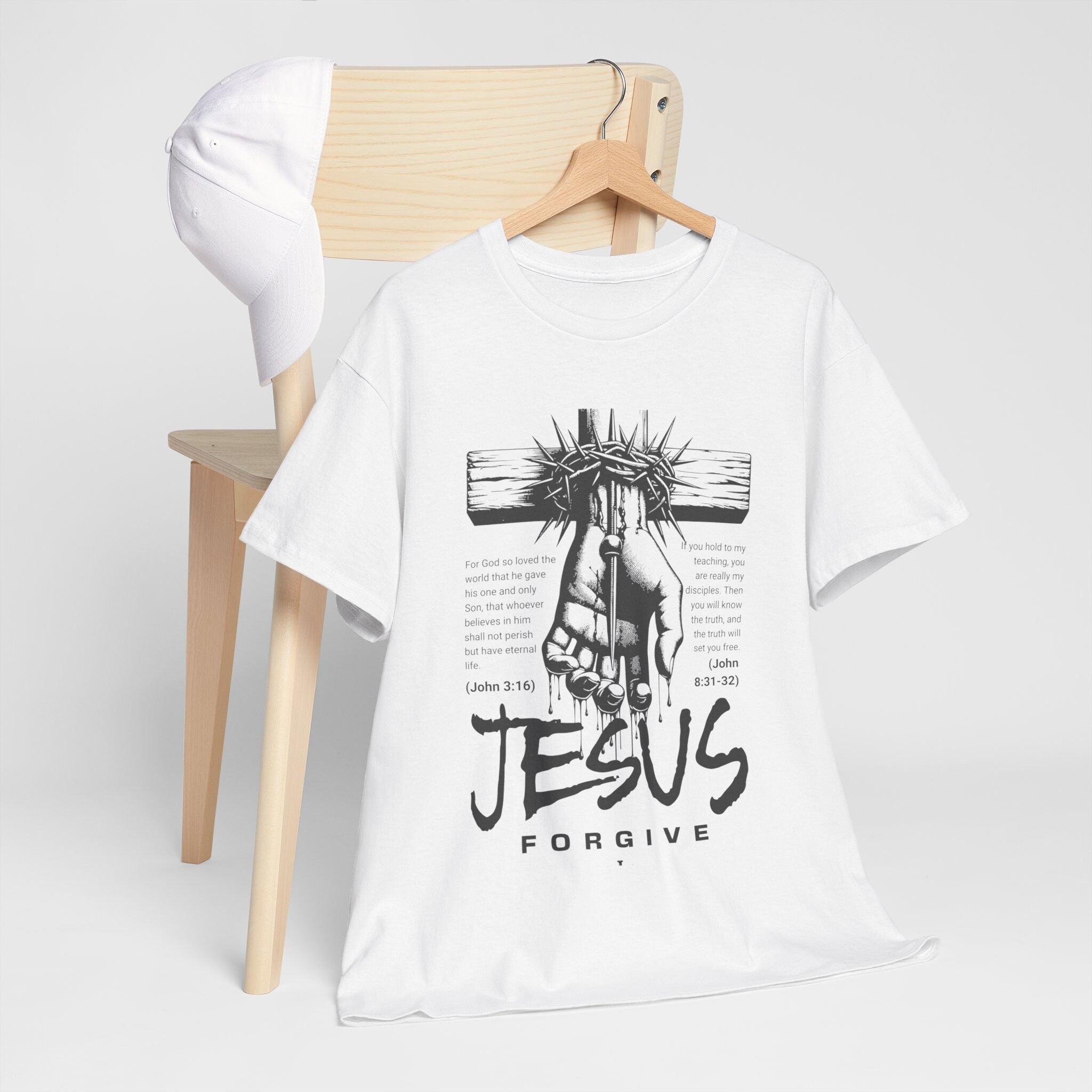 Jesus Faith Tee, Christian Graphic Shirt,religious Symbol T-shirt ...