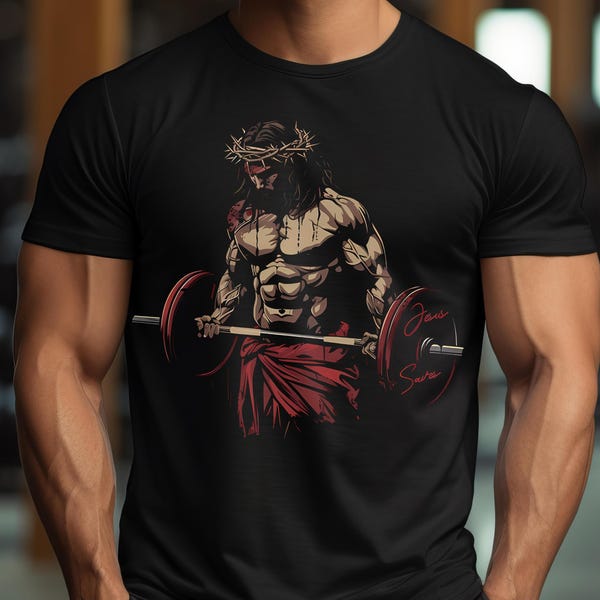 Jesus Gym Motivation - Etsy