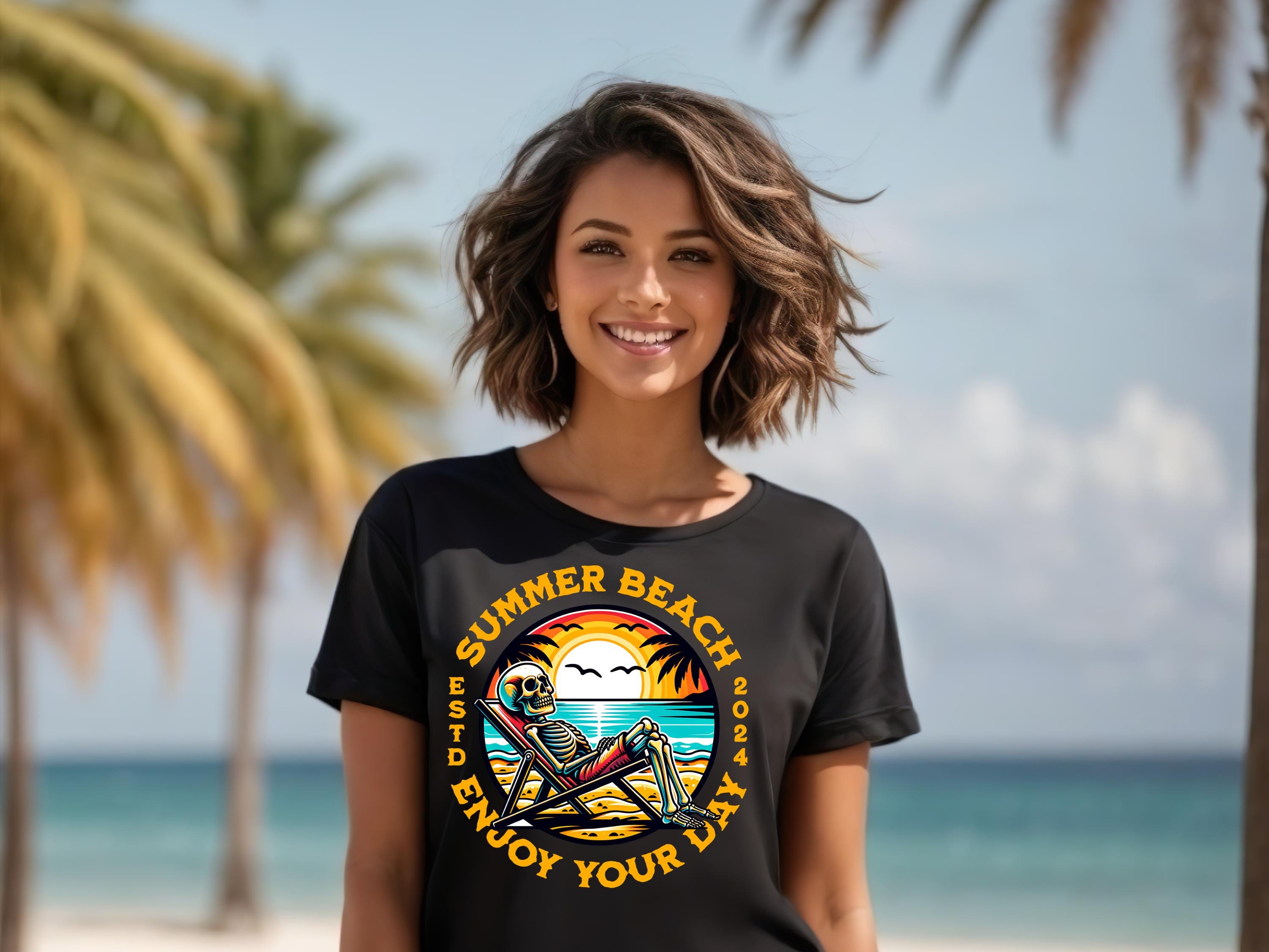Summer Beach Enjoy Your Day T-shirt, Summer Vibes Tee, Sunshine Graphic ...