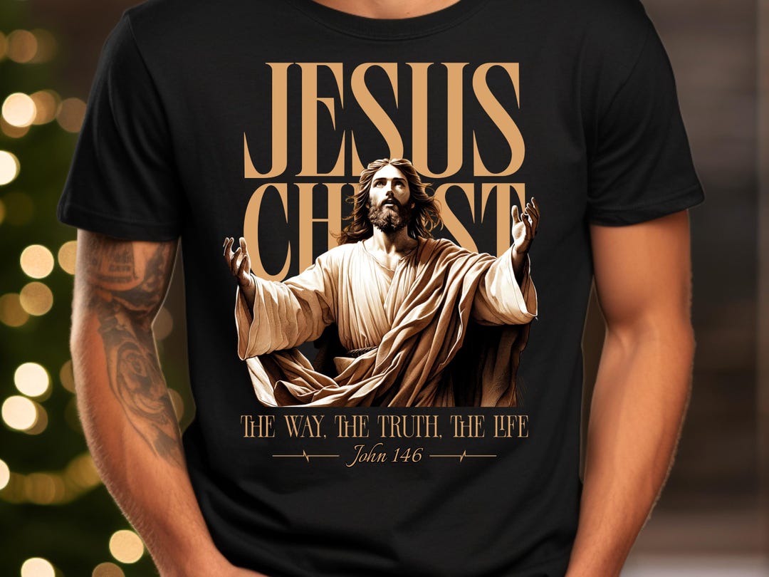 Jesus Christ Graphic T-shirt: Garment-dyed Christian Apparel - Etsy