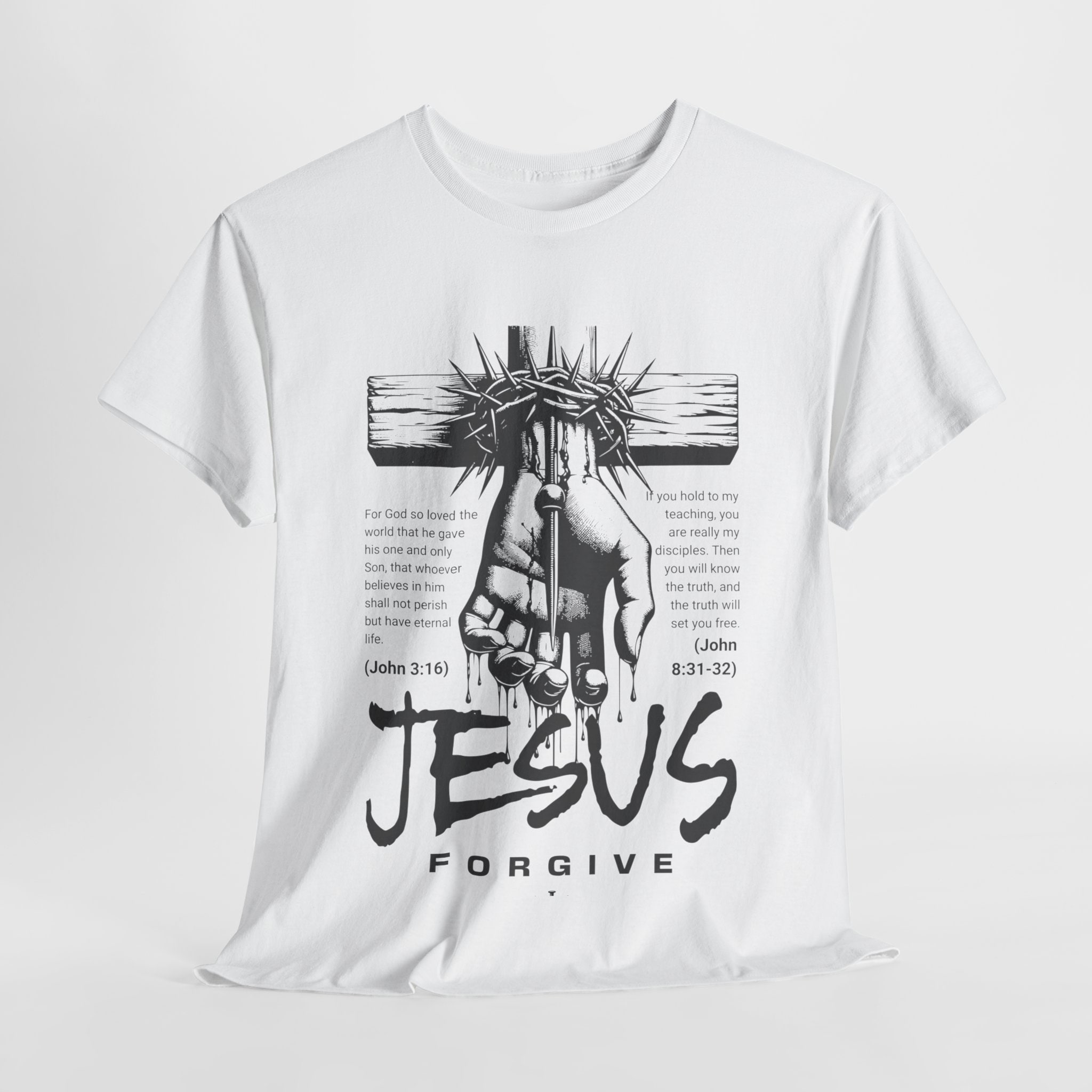 Jesus Faith Tee, Christian Graphic Shirt,religious Symbol T-shirt ...