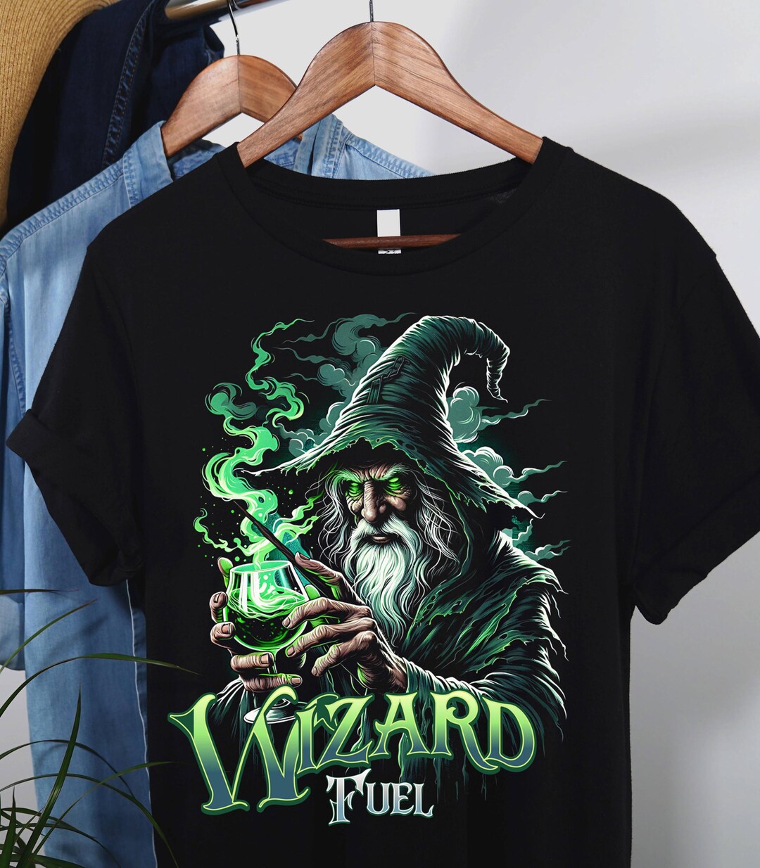 Comfort Colors Wizard Fuel T-shirt, Gift for Him, Tee, Oversize ...