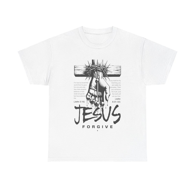 Jesus Faith Tee, Christian Graphic Shirt,religious Symbol T-shirt ...