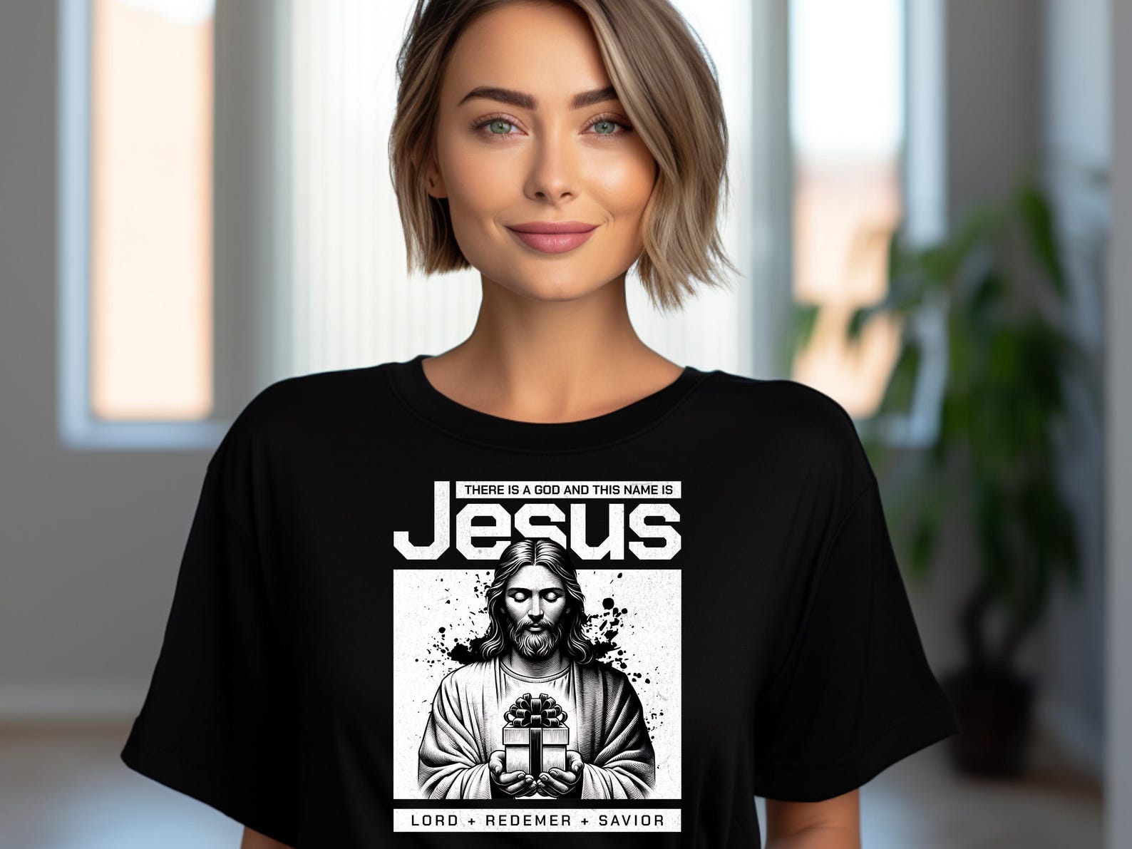 Inspirational Christian Faith Graphic Tee, Jesus is King Tshirt, Church ...