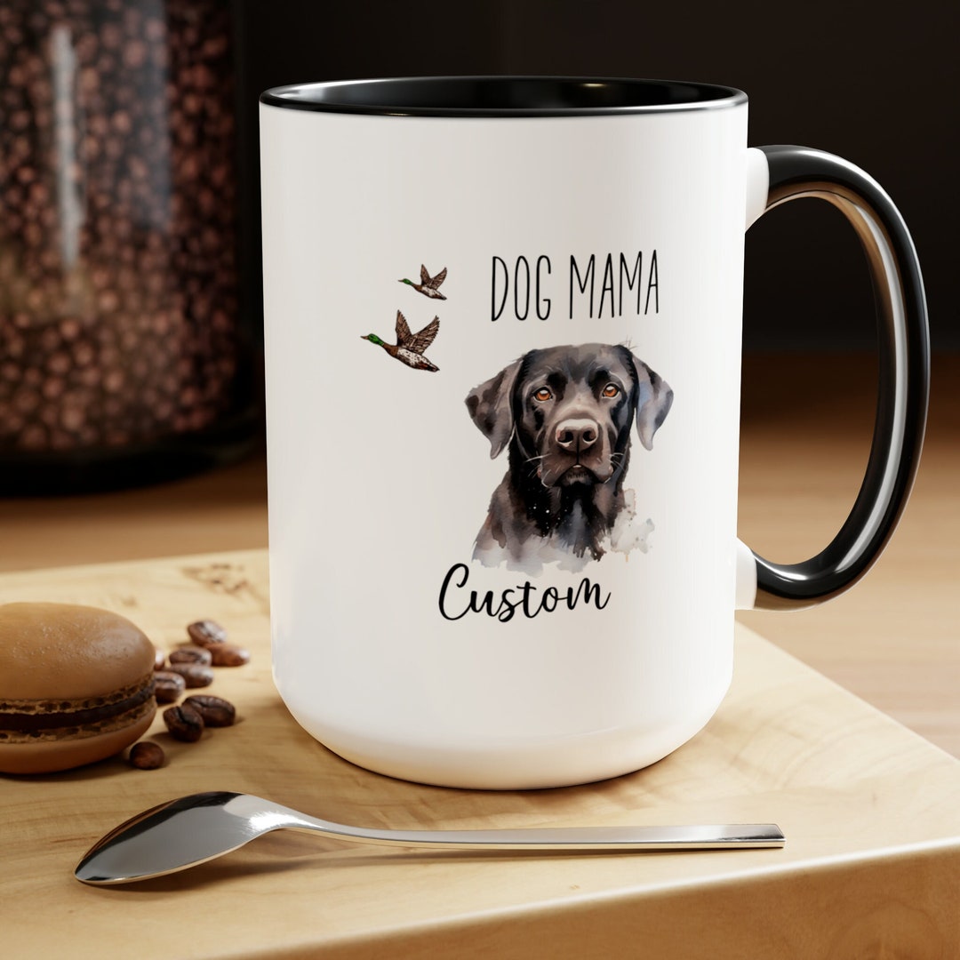 Black Lab Dog Mama Mug, Labrador and Ducks, Personalized Gift - Etsy
