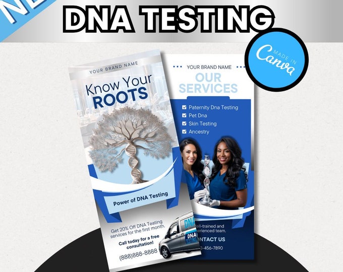 DNA Testing Rack Card / DIY Medical Service/ Mobile Physical Exam ...