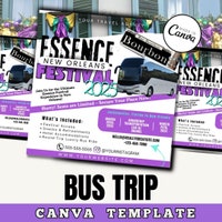 Bus Trip Flyer | Editable Travel Agent Template | Bus Trip Flyer ...