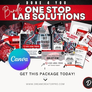 Lab Solutions Bundle Canva Flyer Template / DIY Mobile Lab Service ...