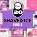 Shaved Ice Menu Template / Snow Cone Menu Template / Food Menu / Canva ...