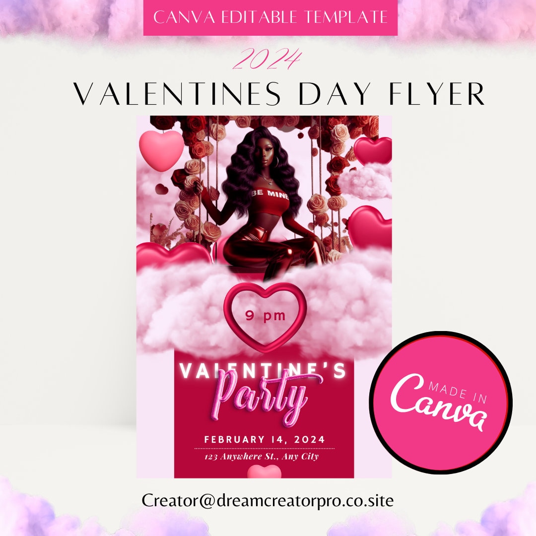 DIY Valentines Party Flyer , February Flyer, Party Flyer, Club Flyer ...