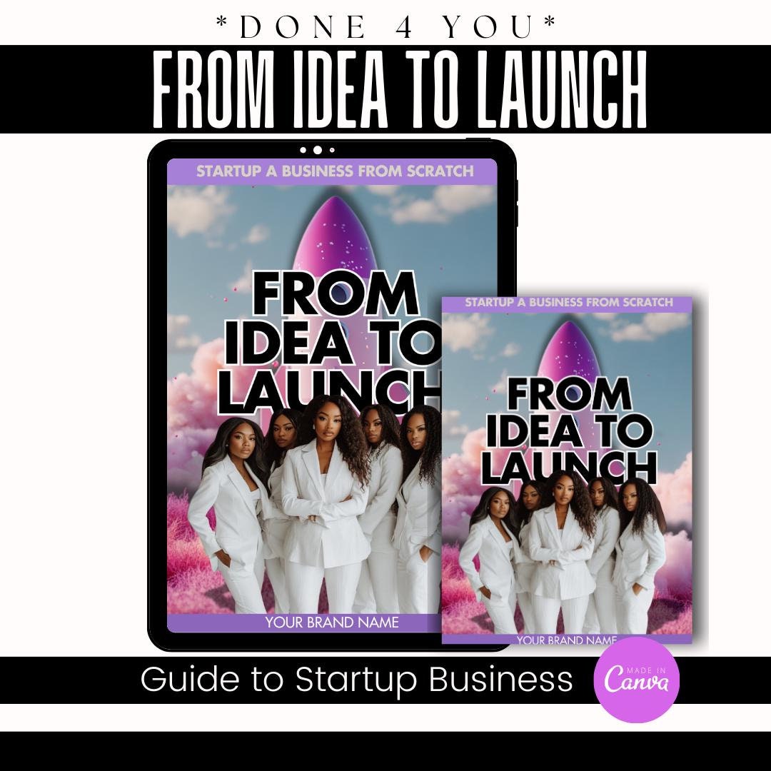 Business Startup Guide / Plr Ebook / Ebook Template / Canva Editable ...