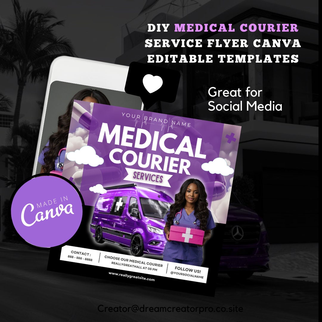 Medical Courier Service Flyer / DIY Medical Courier Service Flyer ...
