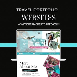 TRAVEL Agent Portfolio Website Template / Travel Agent Canva / Travel ...