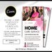 Home Care Service Rack Card / DIY Home Care Service Flyer/ Pink Home ...