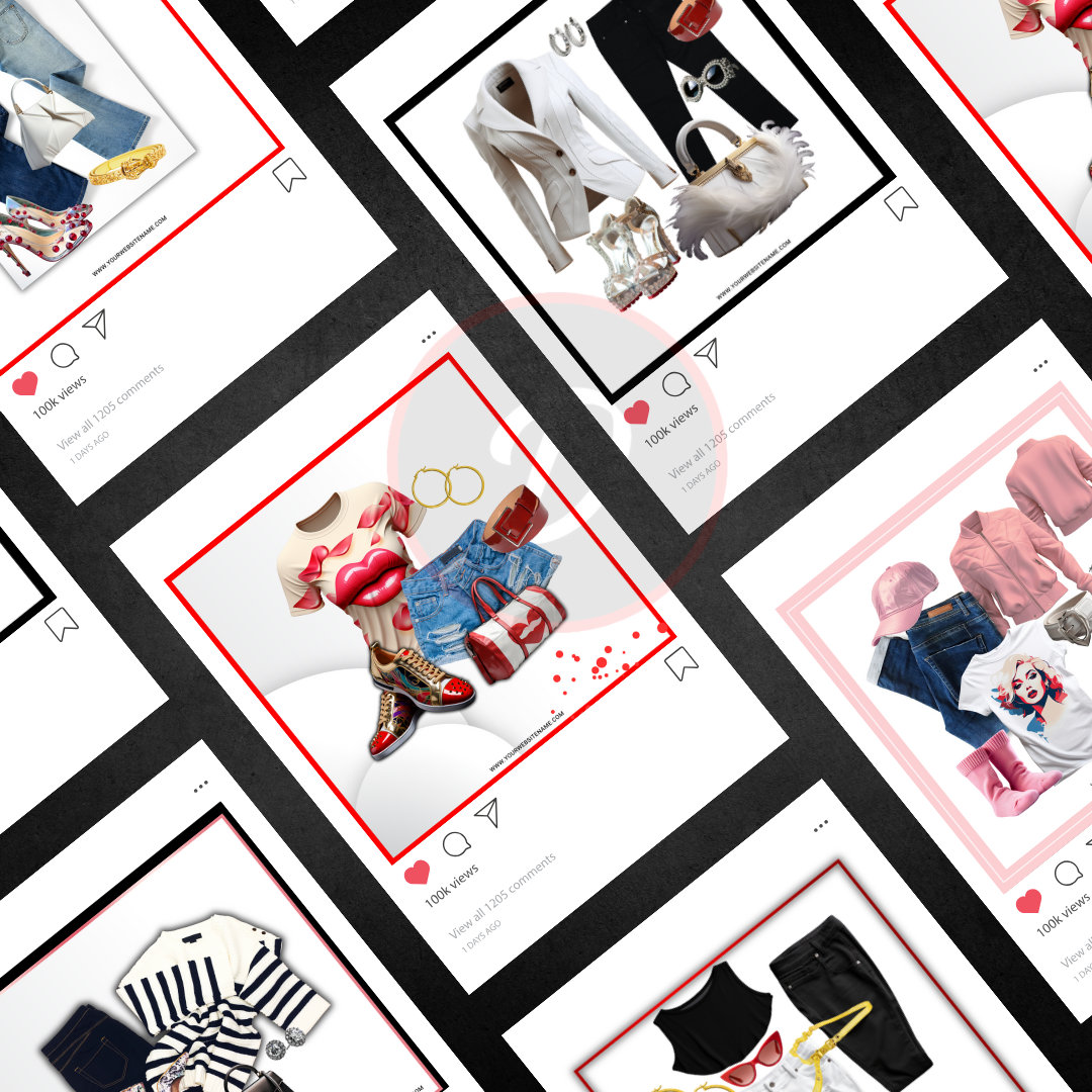 Fashion Boards / Vision Board/ Instagram Template Post / Social Media ...