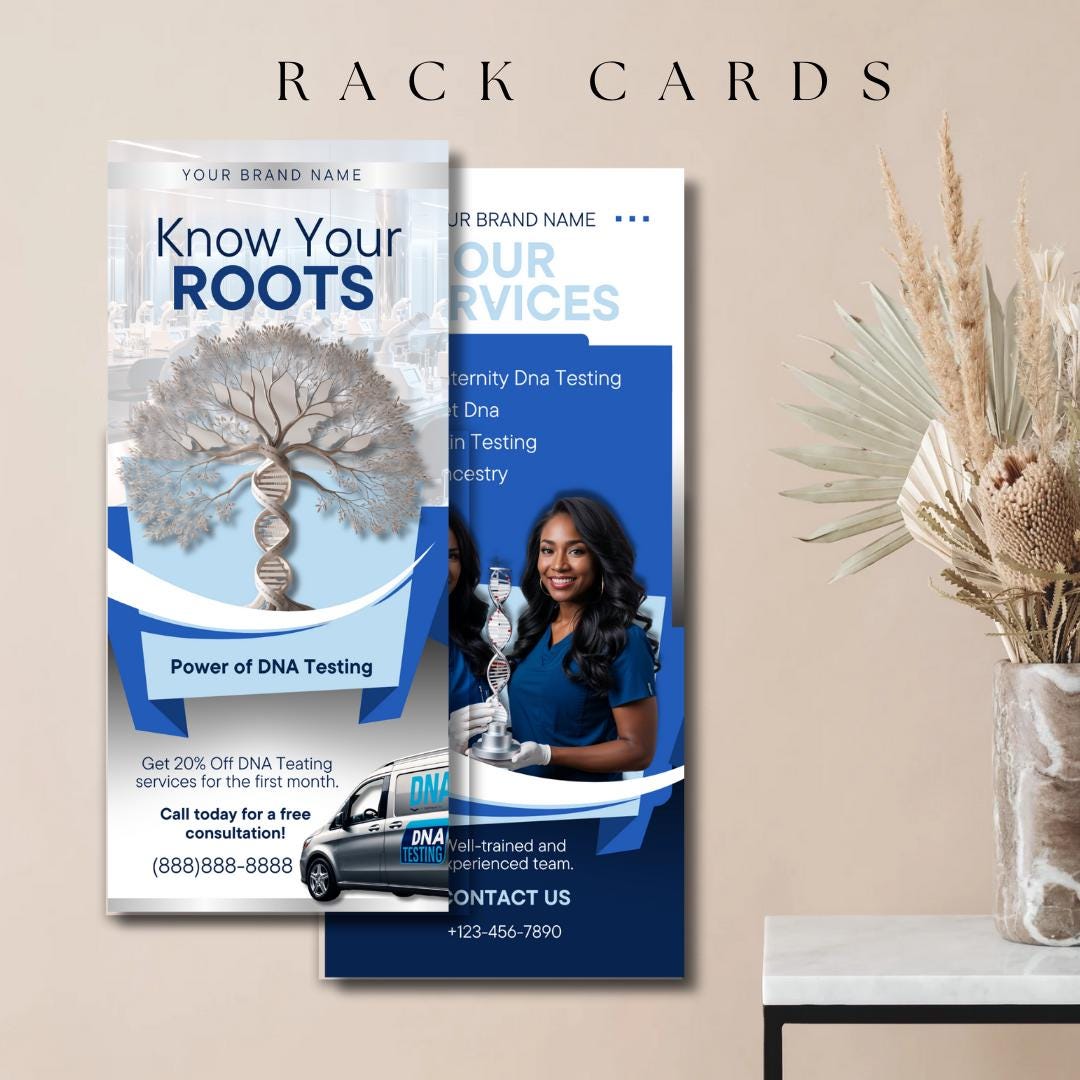 DNA Testing Rack Card / DIY Medical Service/ Mobile Physical Exam ...