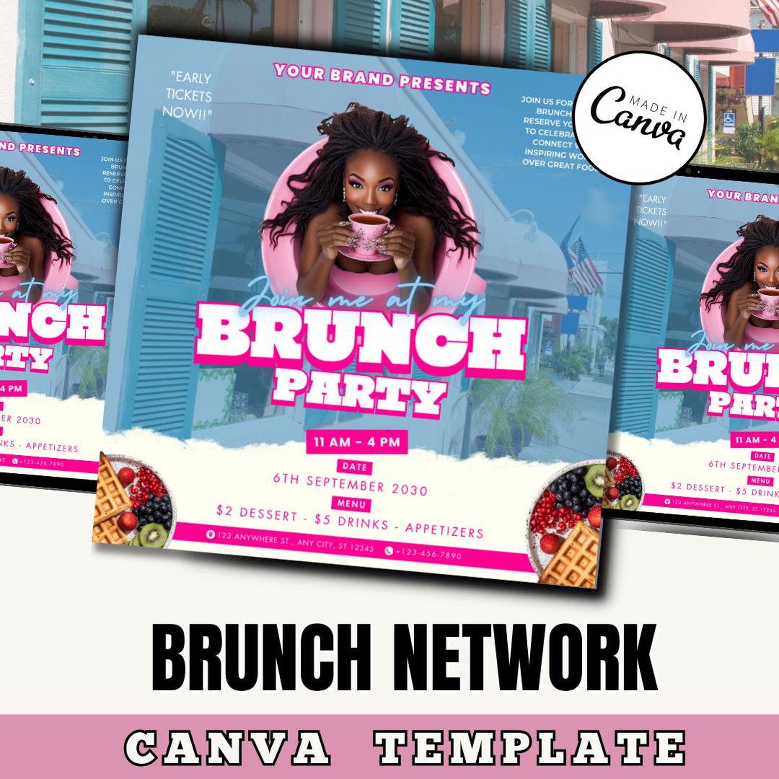 Women Network Event Flyer Template/ Conference Flyer / Workshop / Canva ...