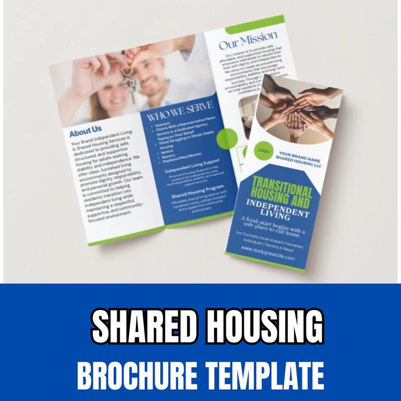 Transitional Housing Brochure Template Canva | Shared Housing ...