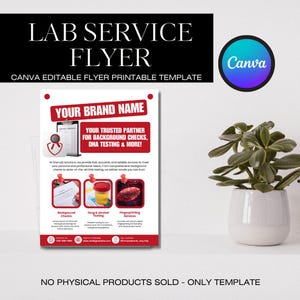 Lab Solutions Bundle Canva Flyer Template / DIY Mobile Lab Service ...