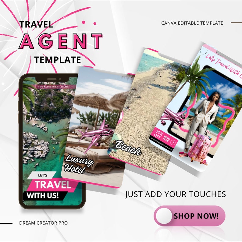 Animated Flyer / Motion Flyer / Travel Agent Canva / Travel Agent ...