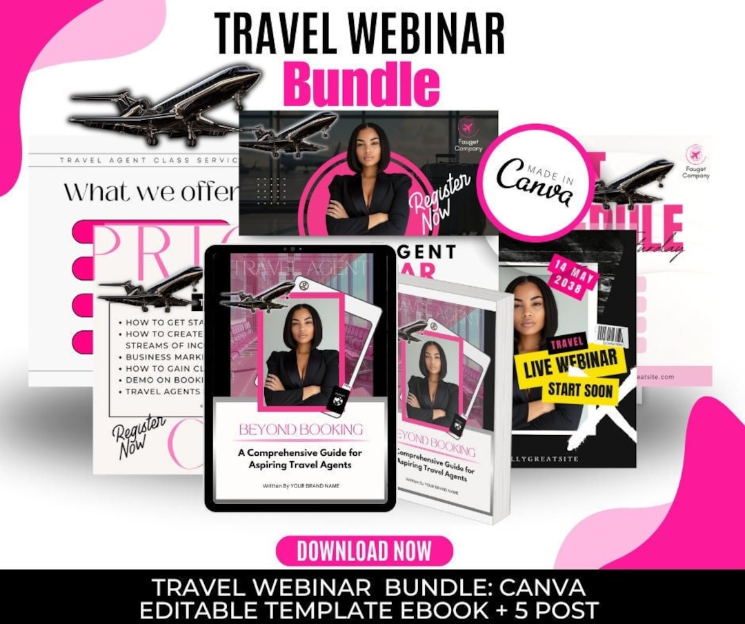 TRAVEL Agent Ebook / Travel Agent Webinar / Travel Agent Template / DIY ...