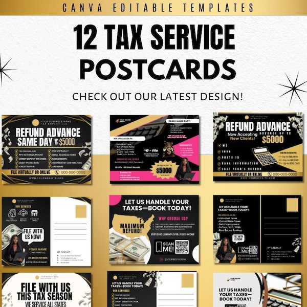 Tax Preparation Postcard - Etsy