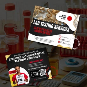 Lab Solutions Bundle Canva Flyer Template / DIY Mobile Lab Service ...