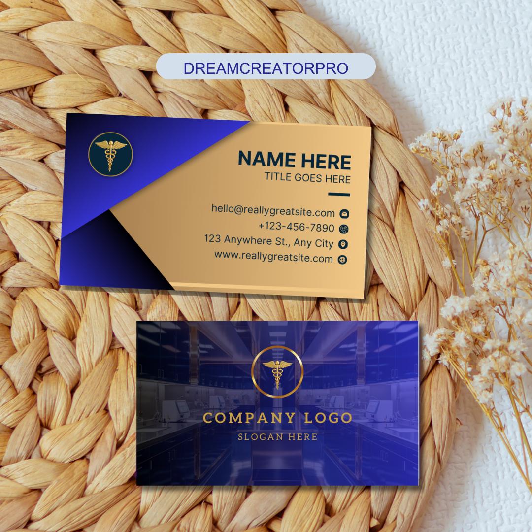 Mobile Lab Business Cards Template / DIY Medical Service Flyer/ DNA ...