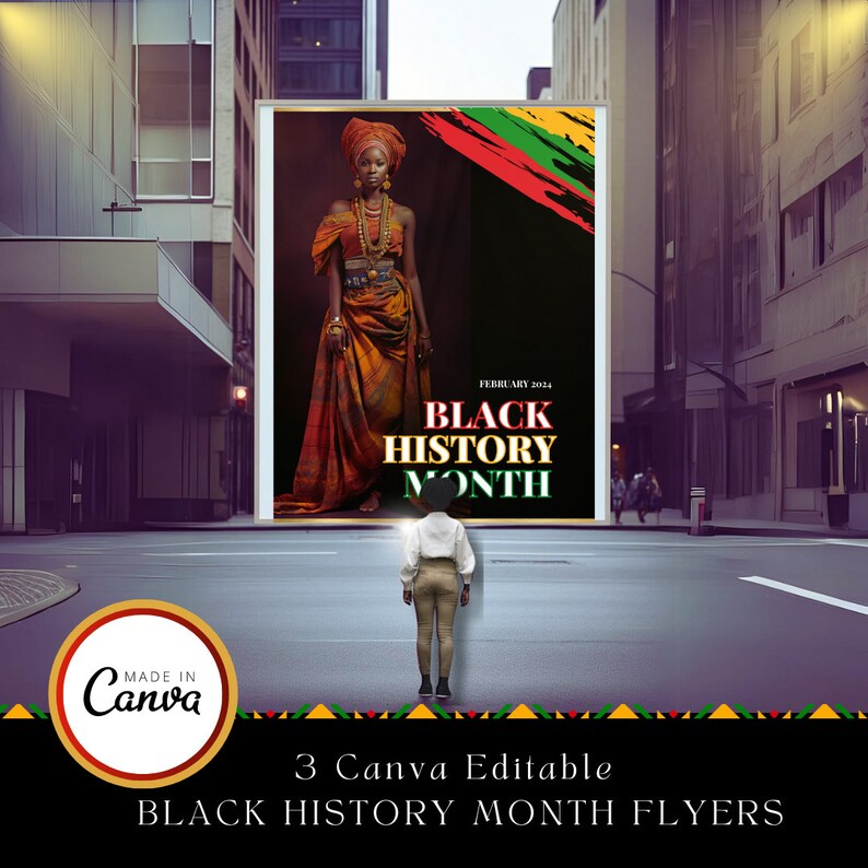 Black History Month Canva Templates: Empower and Inspire, TEMPLATE PACK ...