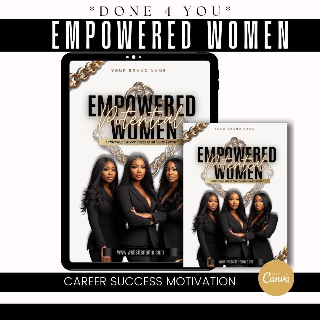 Women Empowered Ebook Template / Canva E-book Template / Canva Guide ...