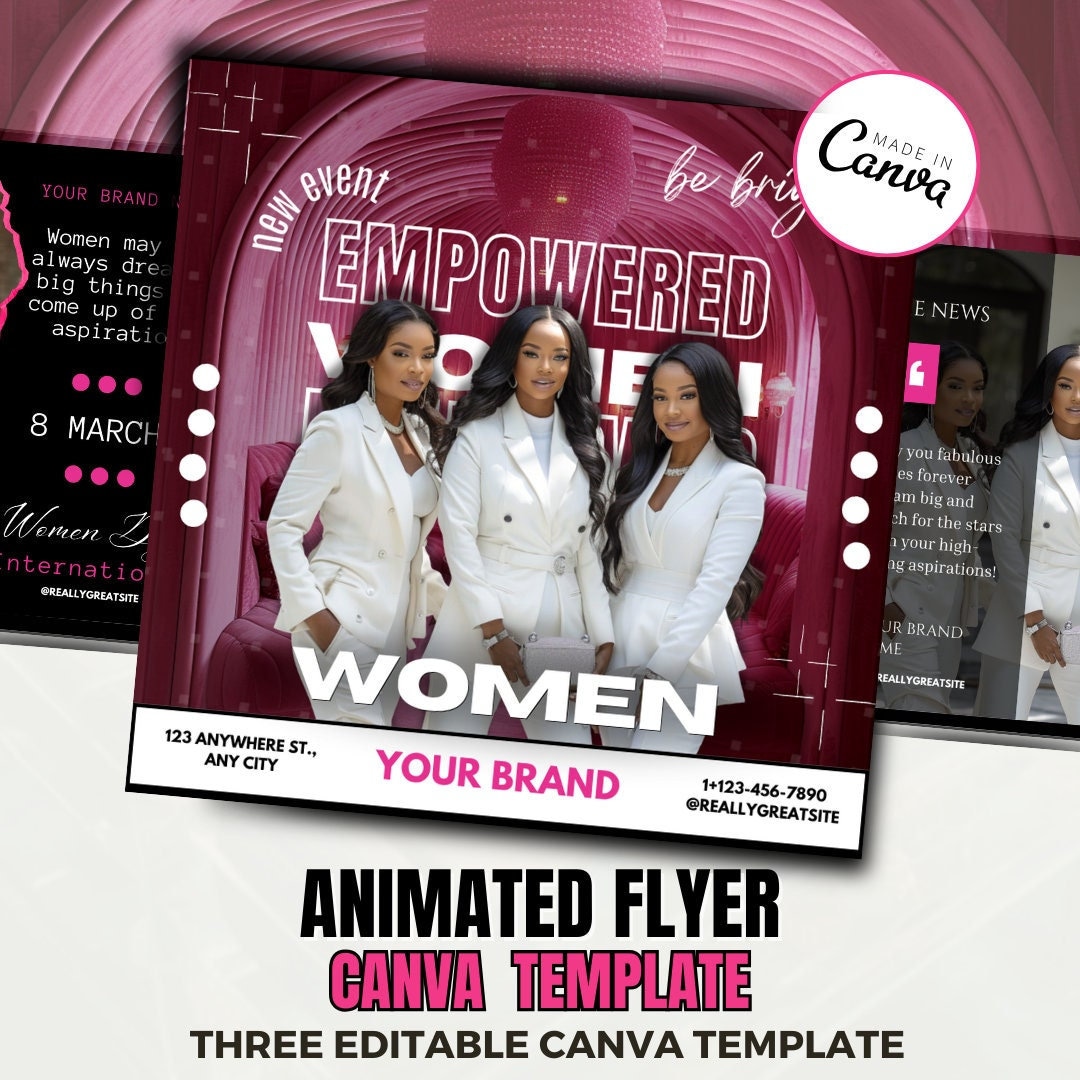 Women Network Event Flyer Template - Etsy