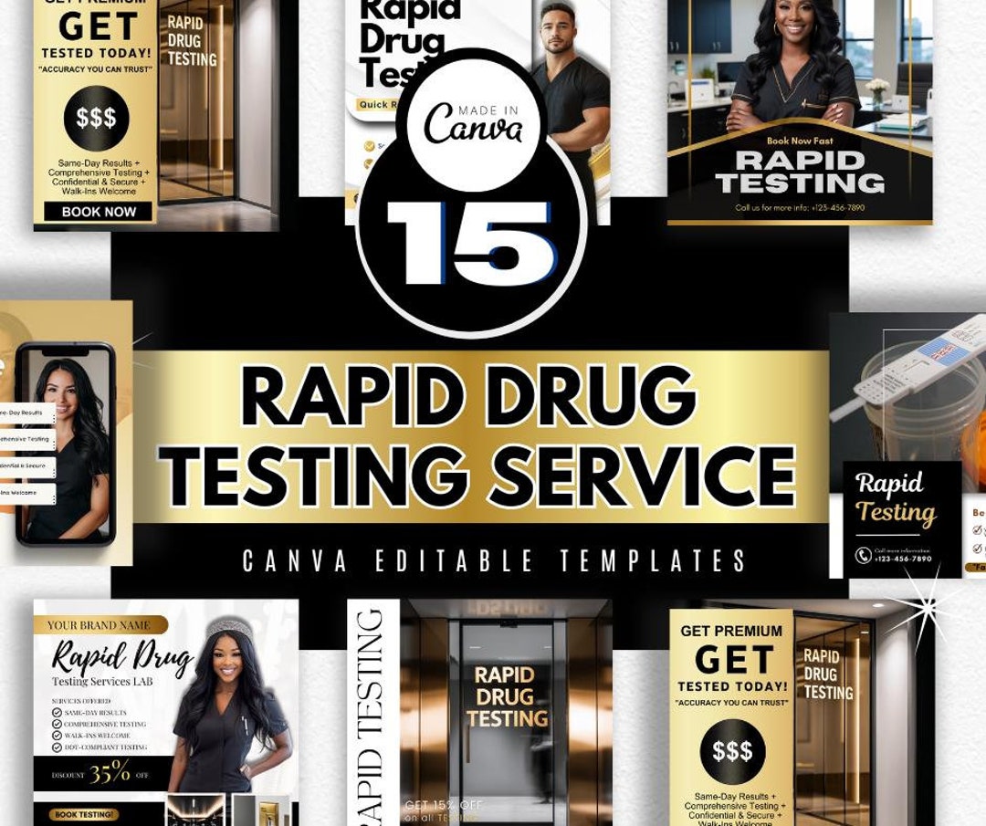 Rapid Drug Testing Flyer / DIY Medical Drug Lab Service Flyer ...