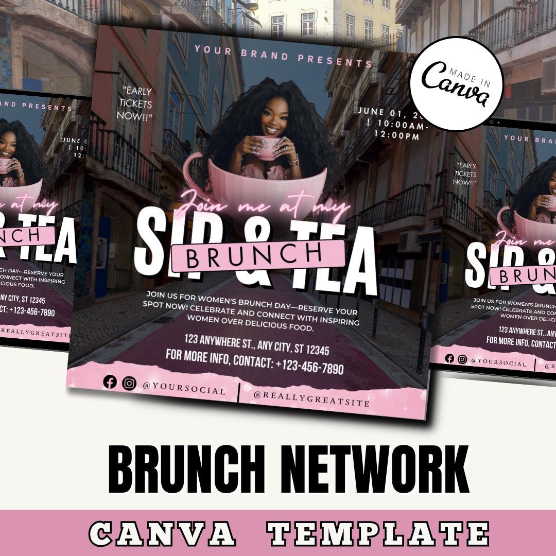 Women Network Event Flyer Template/ Conference Flyer / Workshop / Canva ...