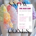 Shaved Ice Menu Template / Snow Cone Menu Template / Food Menu / Canva ...
