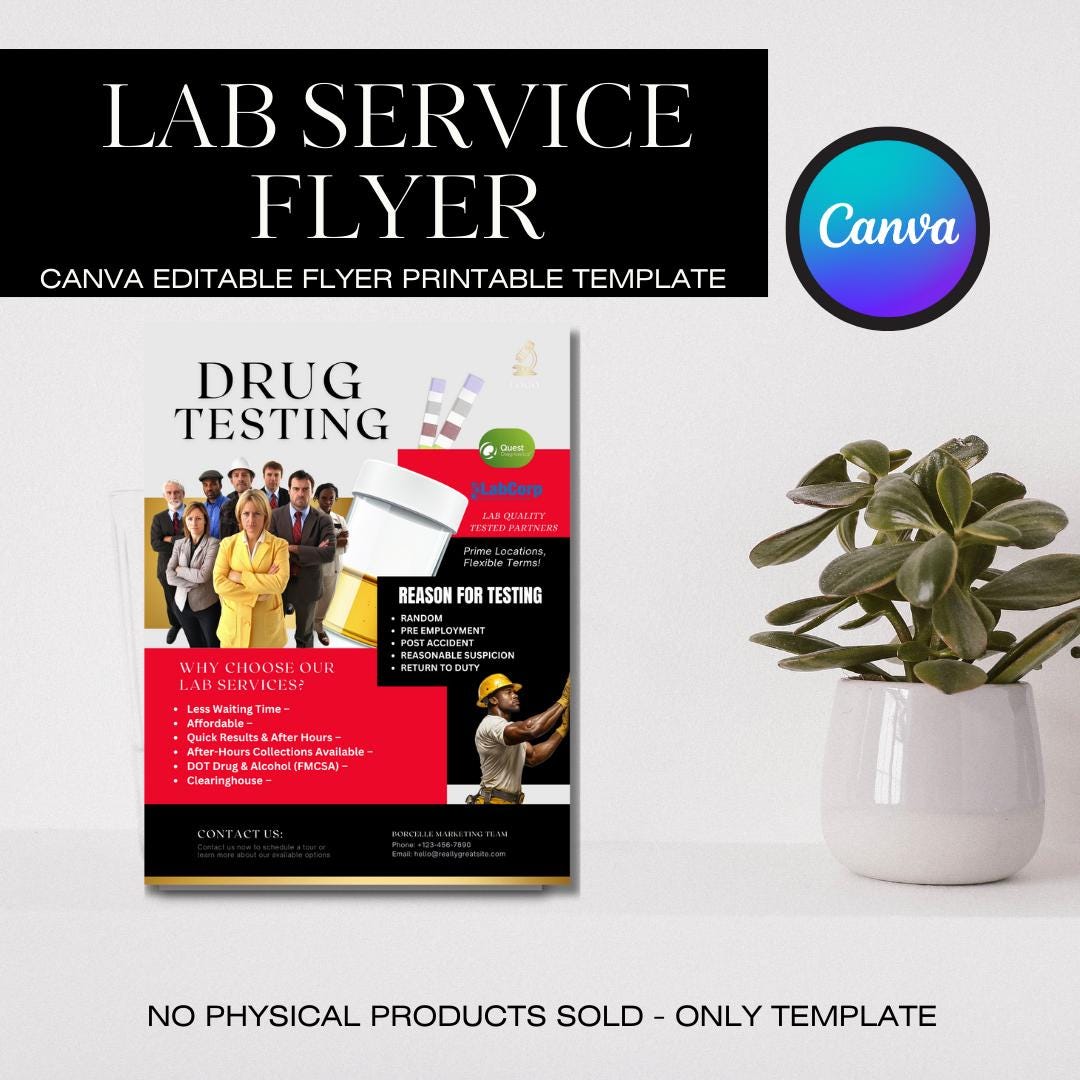 Lab Solutions Bundle Canva Flyer Template / DIY Mobile Lab Service ...